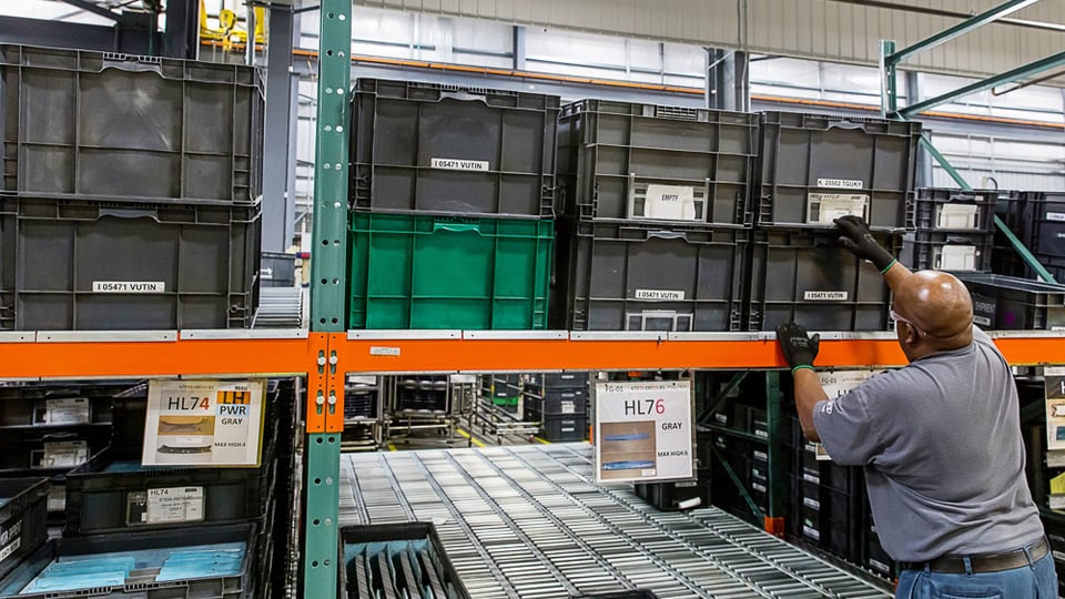 Gravity Flow Shelving: The Secret to Streamlined Inventory Management
